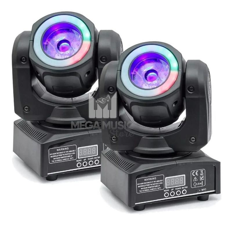 2 Mini Moving Farol Beam 60w 2in1 Effect Color Beam Led 6 - Showtec ...