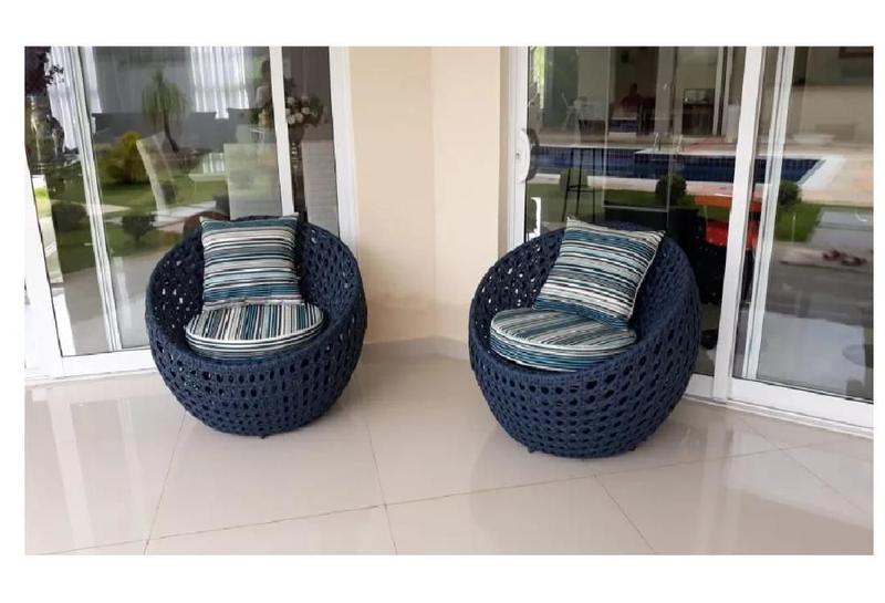 2 Poltronas Para Varanda Sacada E Jardim Em Fibra Sintética - Sarah ...