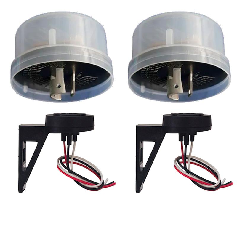 2 Rele Fotocélula Fotoelétrico Sensor Bivolt Com Suporte 1000w 01 Ano ...