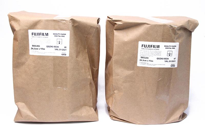 2 Rolos Papel Fuji 20,3cm X 93m Brilhante - fujifilm - Papel ...
