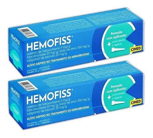 2 Uni Pomada Para Hemorroida Hemofiss 30g + Aplicadores - CIMED - Creme ...