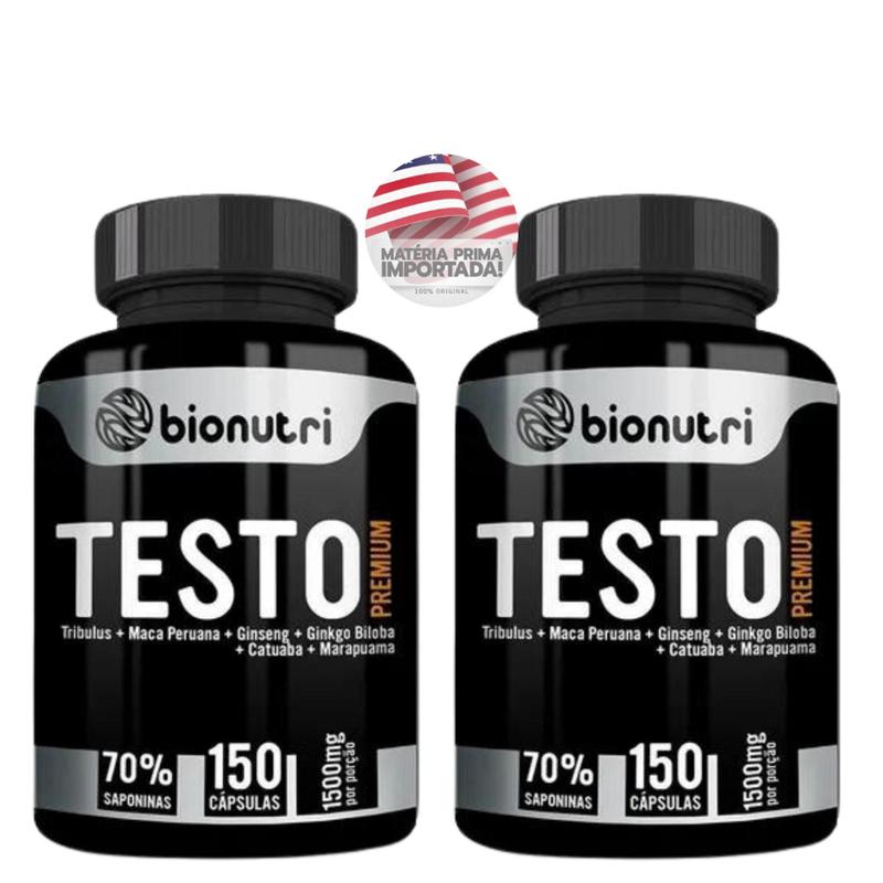2 Uni Testo Premium 1500mg 150 Cáps Desempenho Fisico - BIonutri - Pró ...