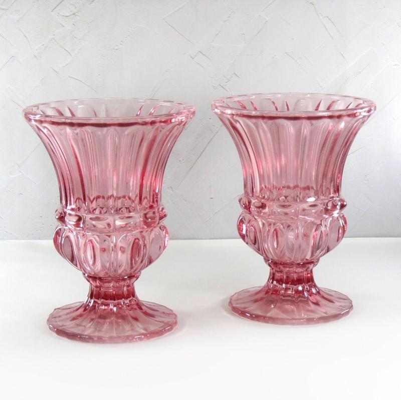 2 Vasos Taça De Vidro Cor Marsala Linha Roma Luxo 15cm - Mart ...