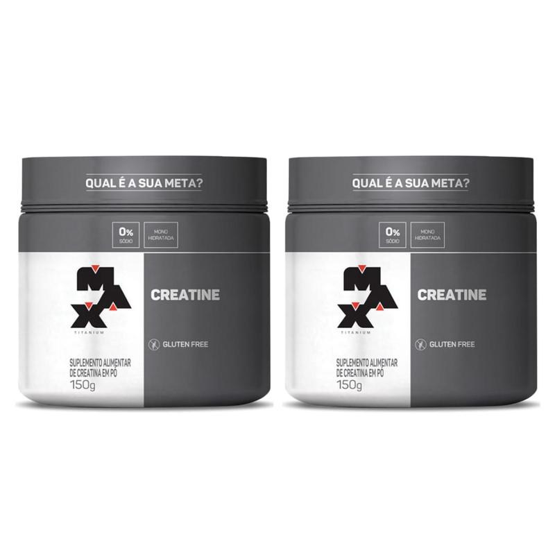 2 X Creatine Pura Creatina Monohidratada 150g Max Titanium - Creatina ...