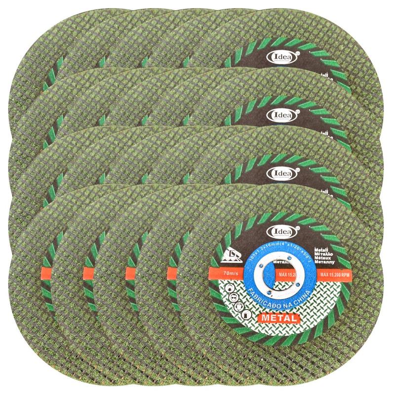 20 Disco De Corte Ferro Metal 105mm X 1.2mm Furo 16mm - I.D.E.A.+PRO ...