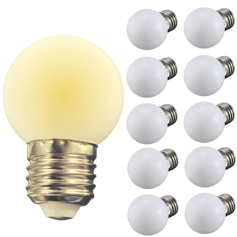 20 Lâmpada Mini Bola Bolinha Bulbo Led 1W Luz Decoração BarTeto Camarim ...