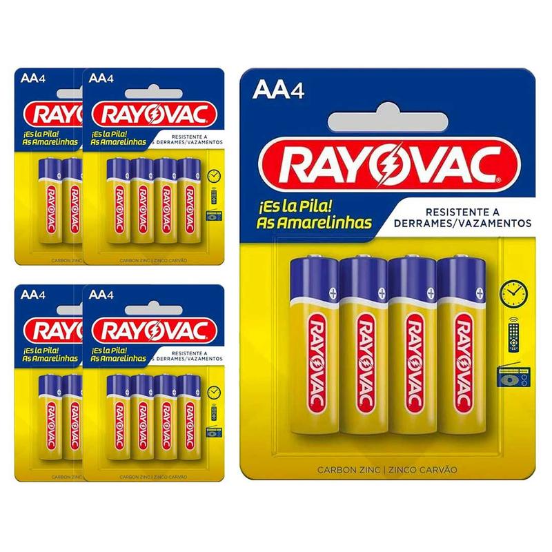 20 Pilhas Comum Aa Rayovac (5 Cart) - Pilhas - Magazine Luiza