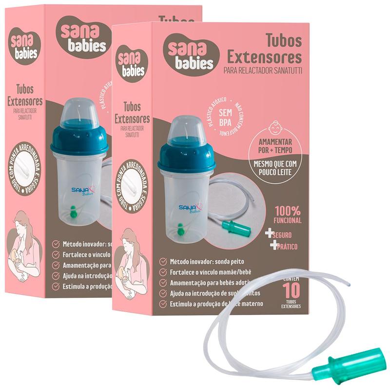 20 Tubos Extensores Sonda Amamentação Relactador SanaTutti - Sana ...