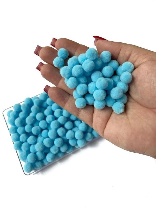 200 unid. pom-pom fofinho solto - 10mm (1cm) - pacote c/ 200 unidades ...