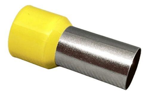 20x Kit Terminal Tubular Ilhós 70mm Amarelo Pré Isolado - Con-Fio ...