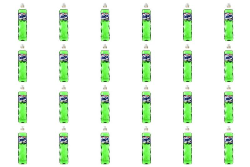 24 Detergente Líquido Limão frasco 500ml - Limpol - Detergente ...