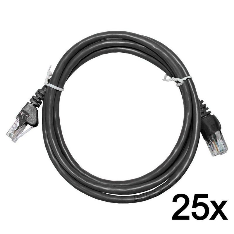 25x Patch Cord 1,5 Mts Cat6 UTP Internet Injetado Original - Paralelo ...