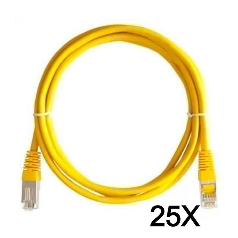 25x Patch Cord 1,5 Mts Cat6 UTP Internet Injetado Original - Paralelo ...