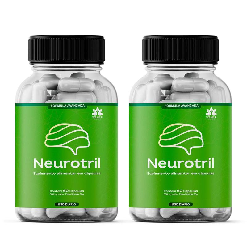 2un Neurotril Original 60 Cápsulas - Memória e Foco - Multivitamínico ...