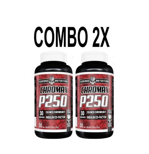 2X Chromax P250 - 30 Cáps. - Furious Nutrition - Pró-Testosterona ...