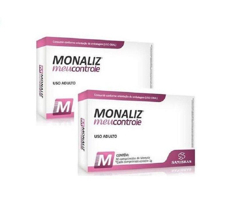 2x Monaliz Meu Controle (2x 30 comprimidos) - Sanibrás - Sanibras ...