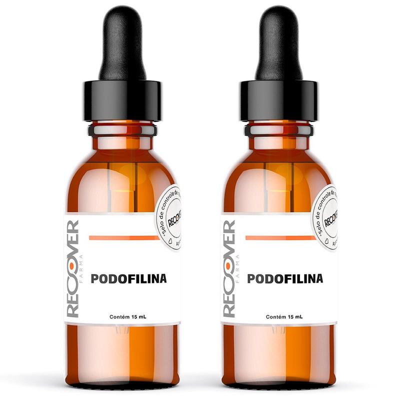 2x Podofilina 25% - 15mL - Recover Farma - Lubrificante Íntimo ...
