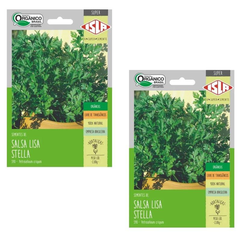 2X Sementes de Salsa Lisa Stella (2,80g) ISLA - Sementes - Magazine Luiza