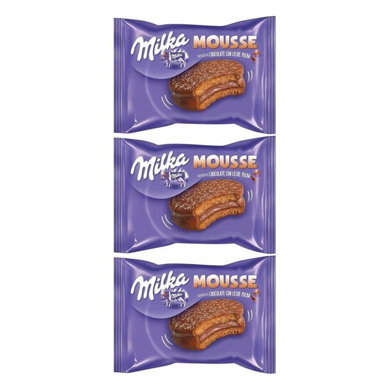 3 ALFAJOR MILKA MOUSSE DE CHOCOLATE 42g - Alfajor - Magazine Luiza