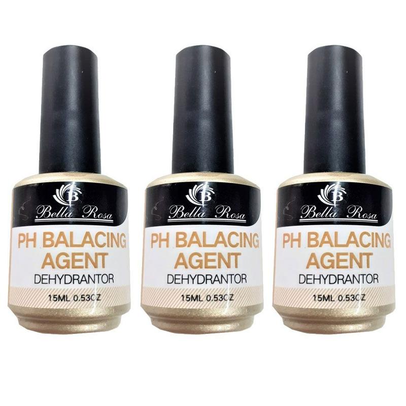 3 Balanceador De Ph Balancing Bella Rosa Unha Gel Fibra 15ML ...