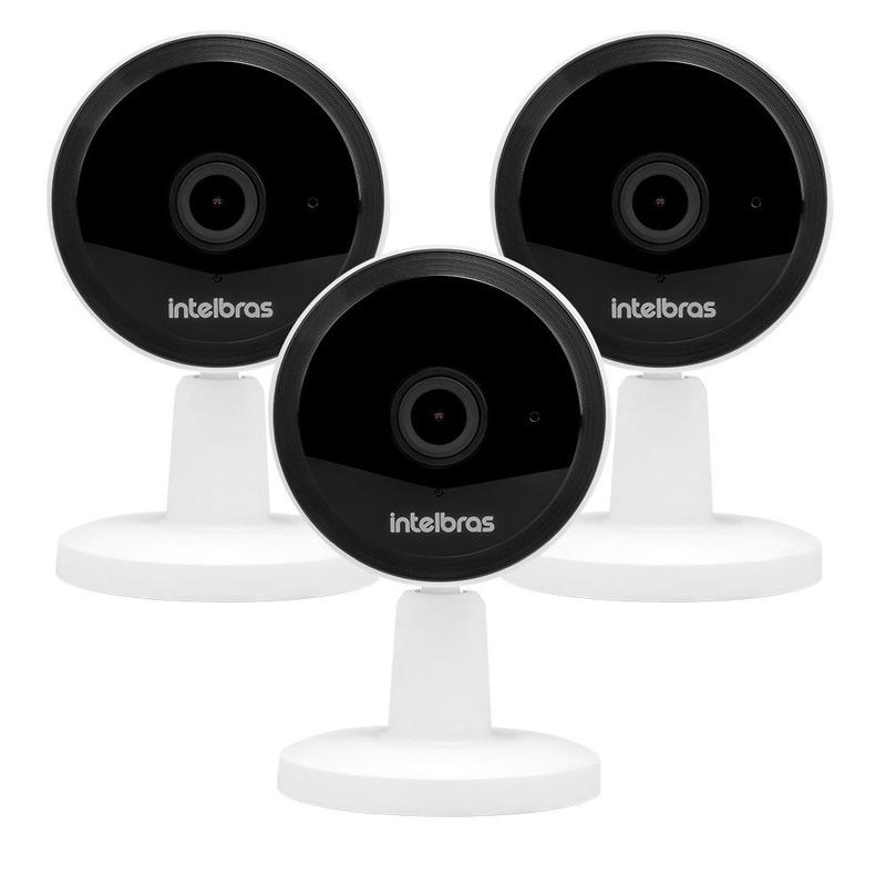 3 Câmeras Wi-fi IMX1 Intelbras HD 720p c Áudio Visão Noturna - Câmera ...