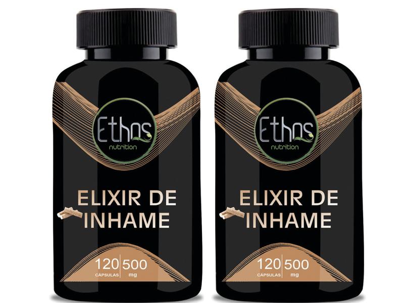 3 Elixir de Inhame 500mg 120 Cápsulas Ethos Nutrition - Fitoterápicos ...