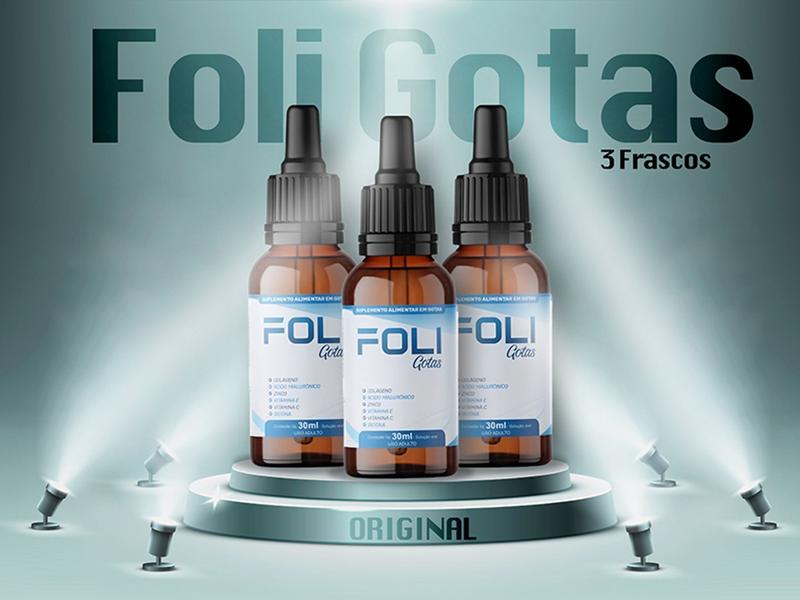 3 Frascos Foli Gotas Potente Oficial - G4 - Vitaminas A-Z - Magazine Luiza