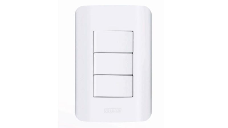 3 interruptores mdl sp 10a pl 4x2 branco linha canoa 2614 romazi - Módulo de Tomada - Magazine Luiza