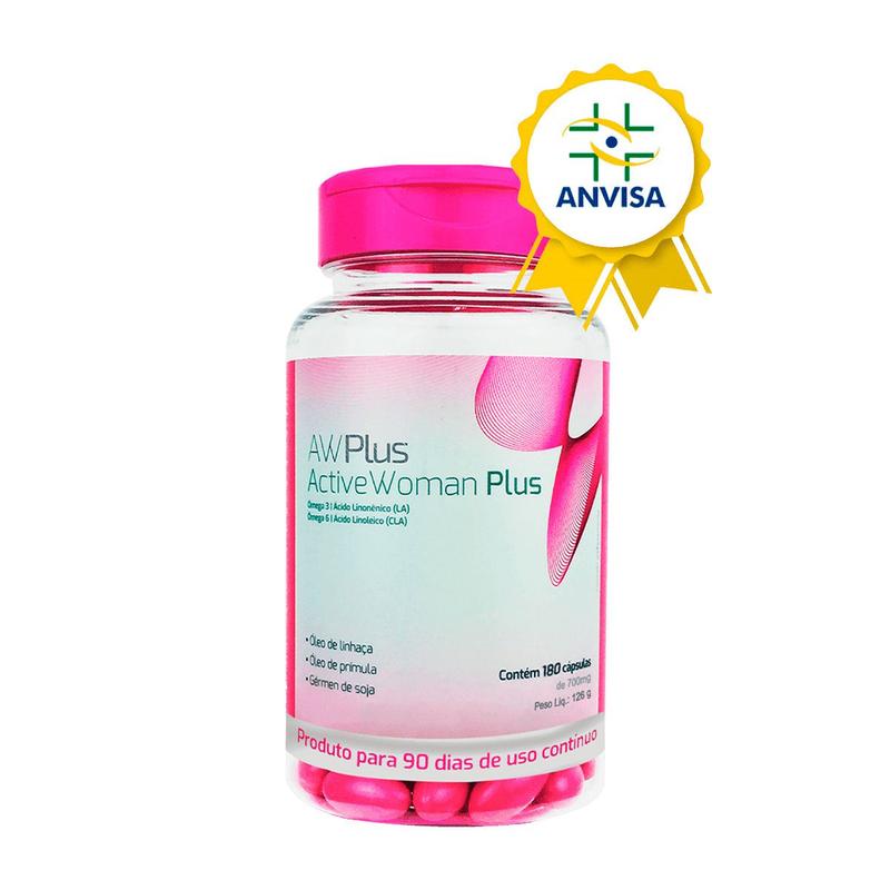 3 meses aw plus - 1 pote c/ 180caps 700mg - AWPlus - Extrato de ...