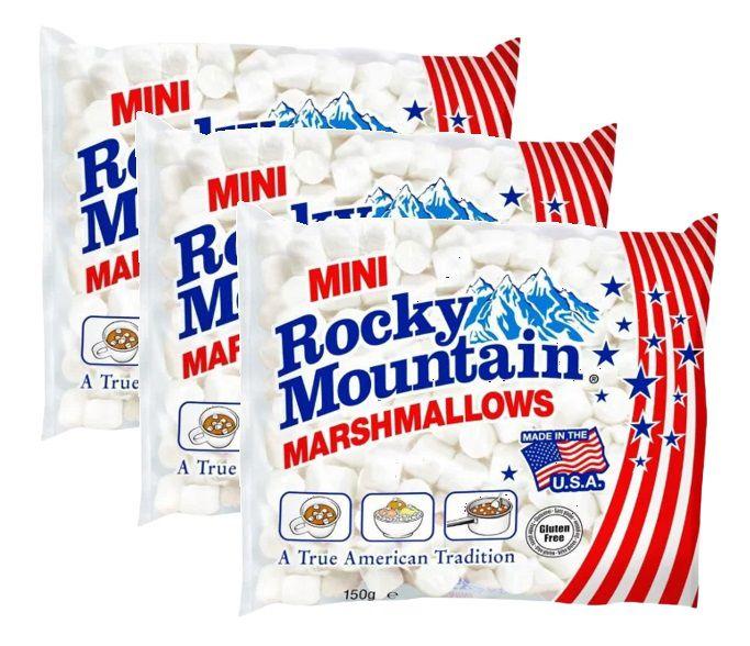 3 Mini Marshmallows Rocky Mountain 150g - Sabores Original ...