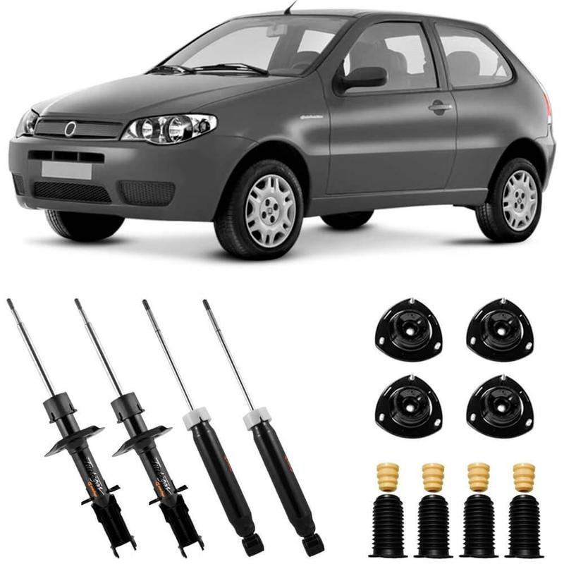 4 Amortecedor Fiat Palio 2001 a 2011 Dianteiro Traseiro Cofap Turbogás ...