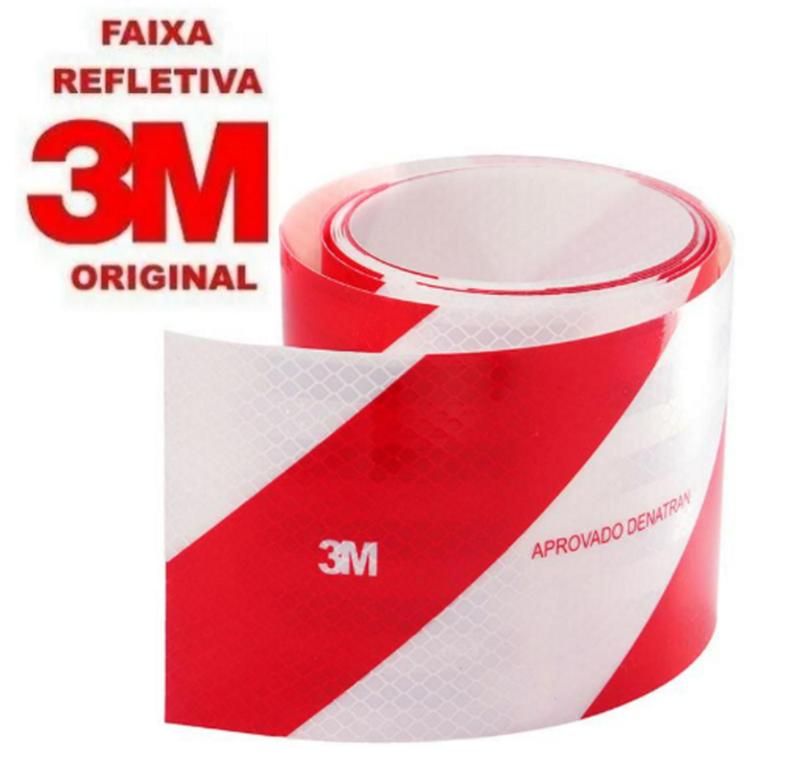 4 Faixa Refletiva Do Parachoque Caminhao 3M 2,40 metros - Segurança ...