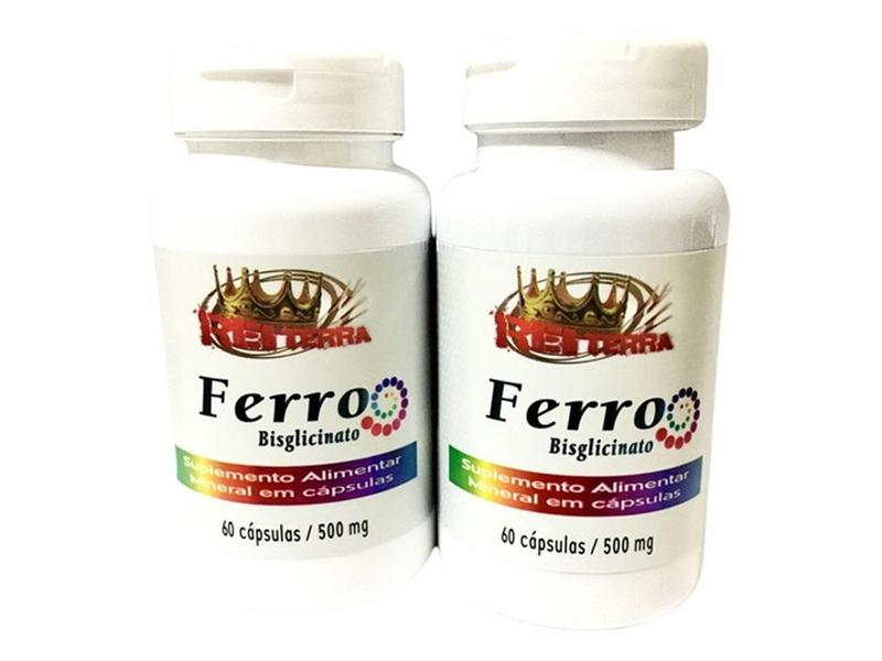 4 Ferro 60 Cáps 500mg - Rei terra - Vitaminas A-Z - Magazine Luiza
