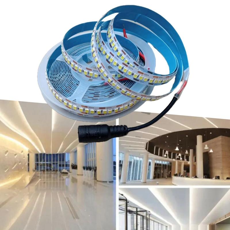 4 Fitas De Leds Adesiva 2835 Rolo De 5M Com 240 Leds 12V Com Entrada P4 ...