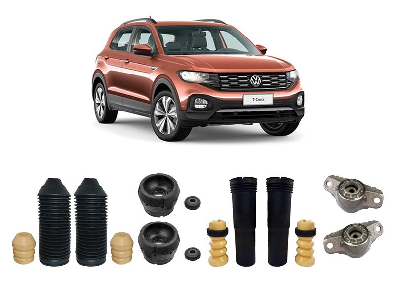 4 Kits Suspensão Dianteira Traseira T-cross 2019 2020 2021 - Auto Flex ...