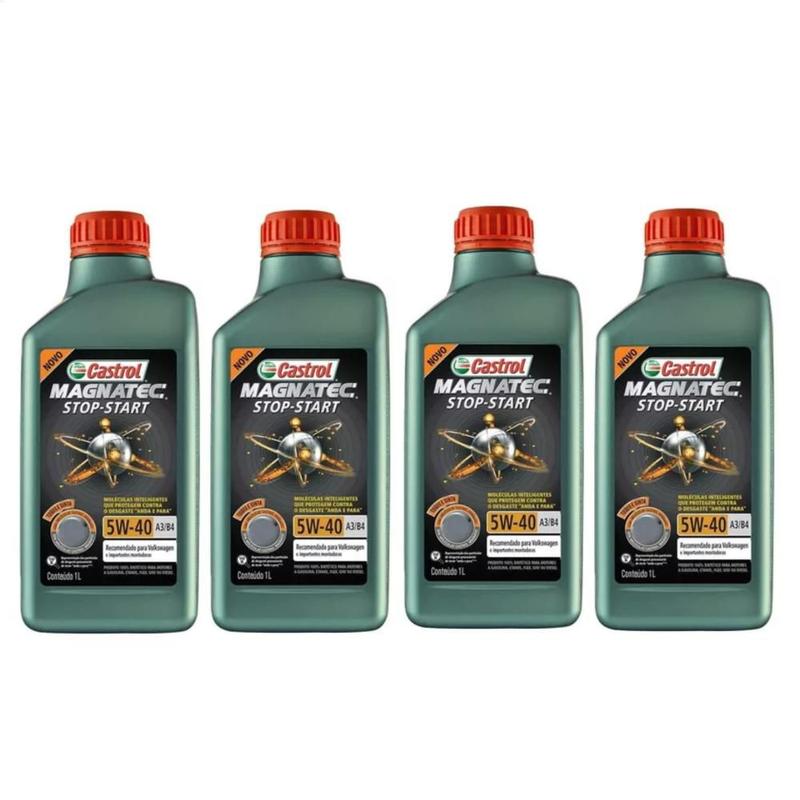 4 Óleo Motor Castrol Magnatec 5w40 A3/b45 Original Vw 1lt - Filtro de ...