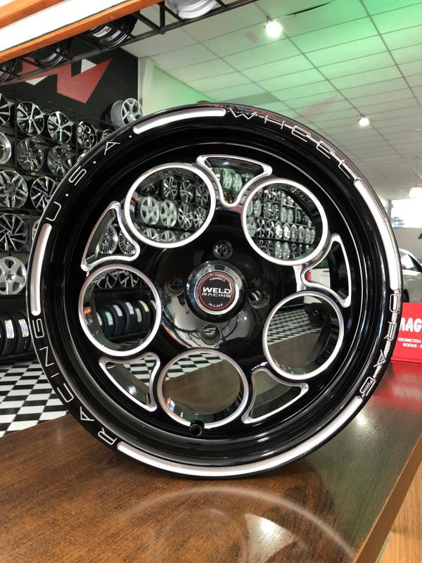 4 Rodas KR C10 modelo Weld Magnum Racing / Aro 15 tala 7 Furação 4X100 ...