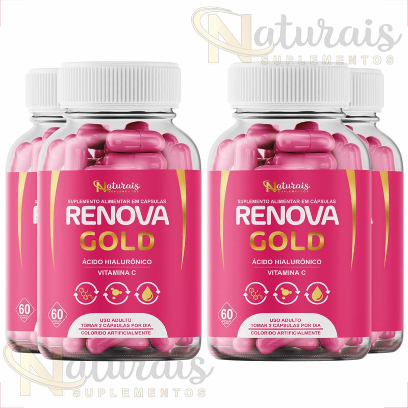 4x Renova Gold 240 Cápsulas Original - - Naturais Suplementos - Maca ...