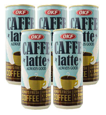 5 Café Coreano Com Leite - Caffe Latte Premium Okf - 240ml - Café com ...