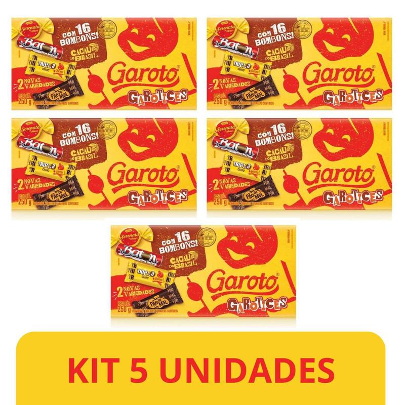 5 Caixas De Bombom Garoto Presente Chocolate Pascoa - Bombom - Magazine ...