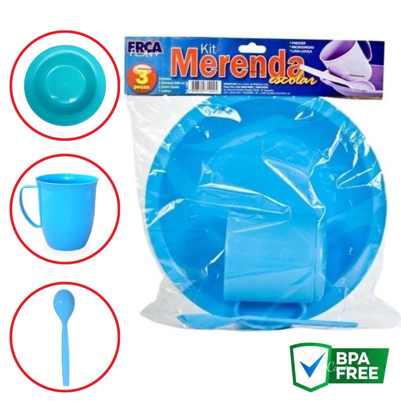5 kits merenda escolar infantil alimentação lanche sobremesa festa ...