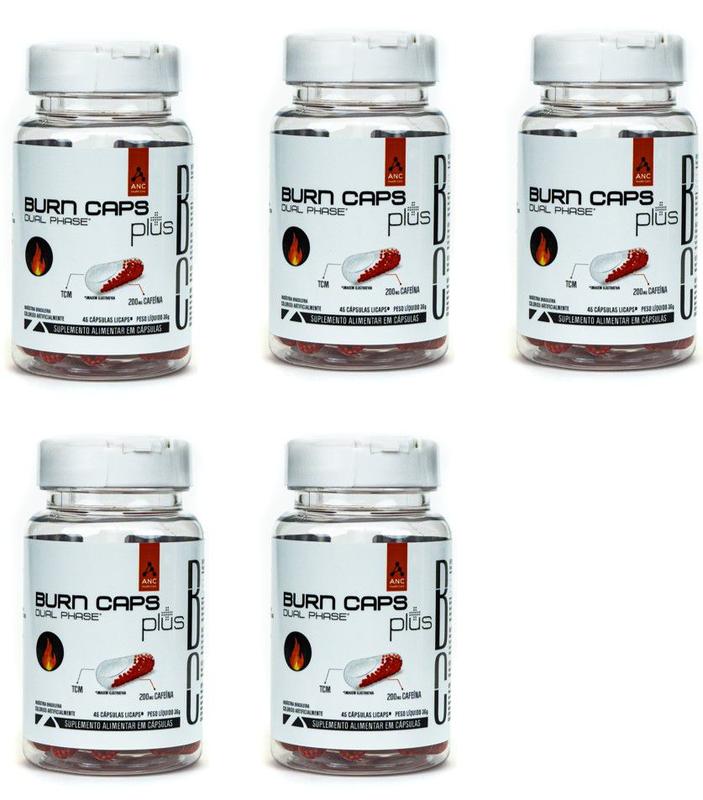 5 Potes de Burn Caps - Termôgênico Premium - Analítica Nutritional Care ...