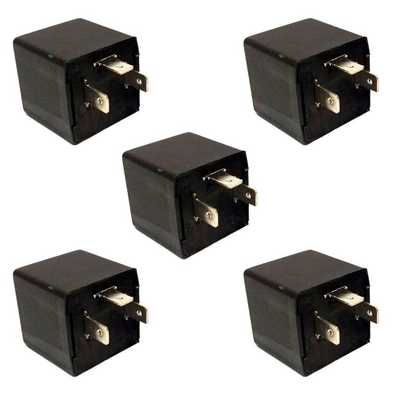 5 Unidades Rele Auxiliar Universal 3 Pinos 12V Trp 107.000 Quadrado Sem ...