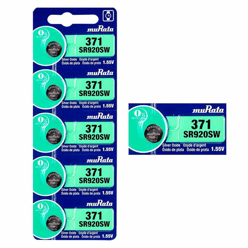 50 Baterias Pilha 371 Murata Relogio Sr920sw 10 Cartelas - Pilhas ...