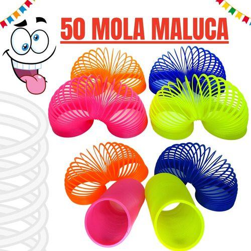 50 Mola Maluca Grande Brinquedo Prenda Kit Festa Atacado - Mola Maluca ...