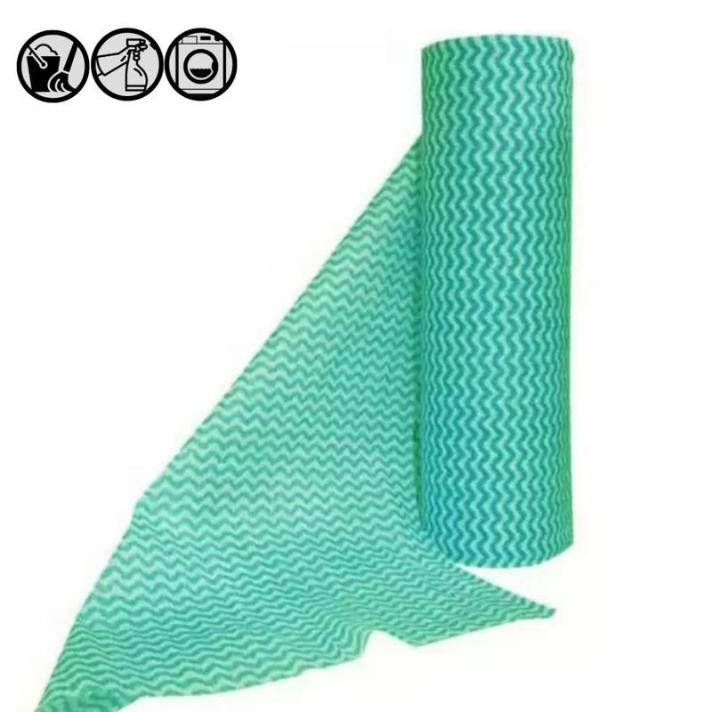 50 Panos Multiuso Para Limpeza Tipo Perfex Picotado 25m - Rolo Perfex ...