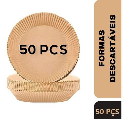 50 Unds. Papel Forma Antiaderente Airfryer Forno 19,5x4,5cm - Kaprot ...