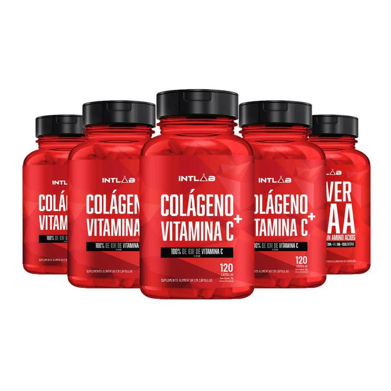 5X COLÁGENO + VITAMINA C (120 Cápsulas) 120 Cápsulas - Intlab ...