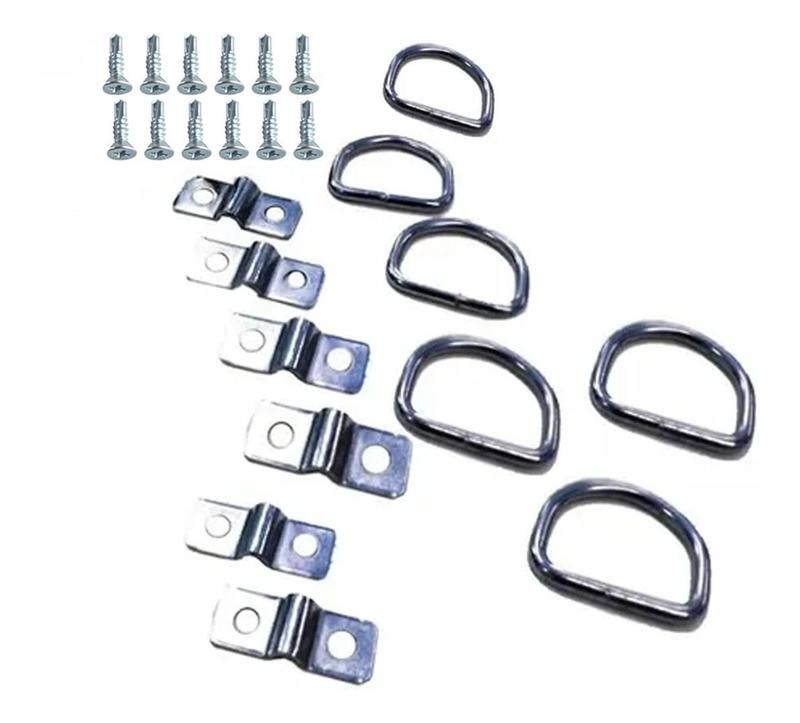 6 Argolas para Fixação Rede de Porta Malas Universal - AUTONET - Trava ...