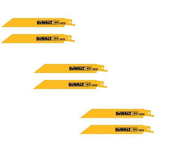 6 Lâminas Serra Sabre 6 Pol 18 DPP Metal Dewalt Dw4811-2 - Serra Sabre ...